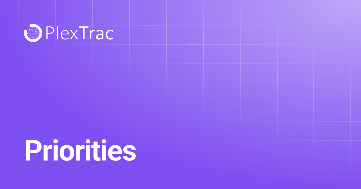 Priorities | PlexTrac Documentation